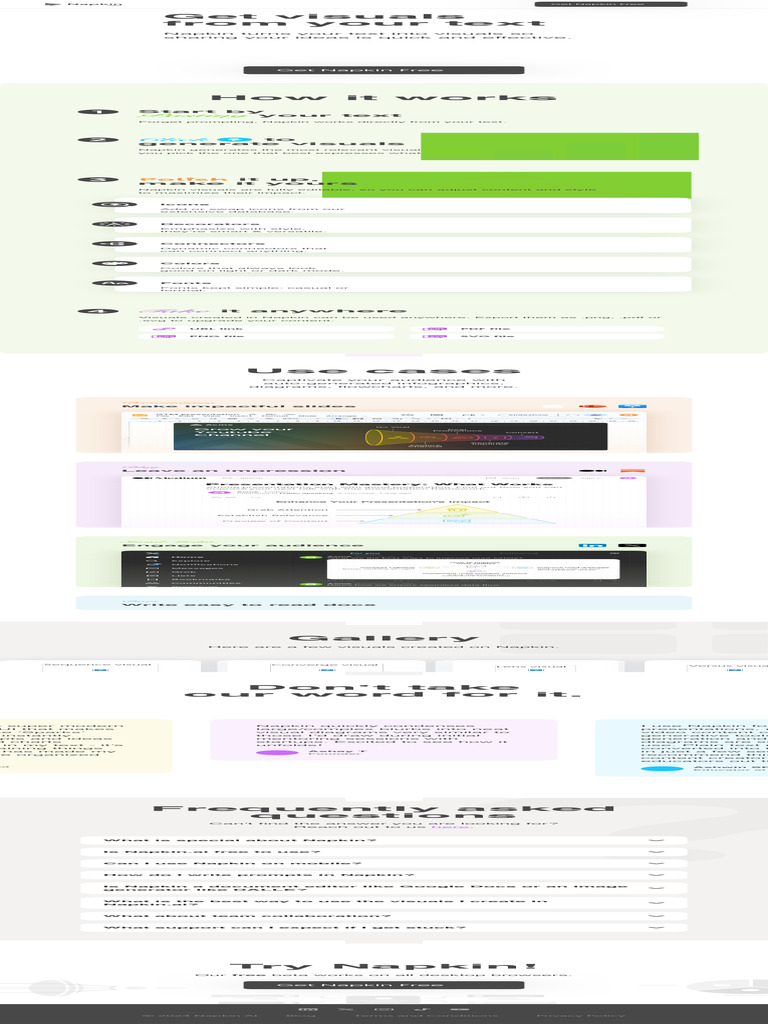 Napkin AI - The Visual AI For Business Storytelling | PDF | Computing ...
