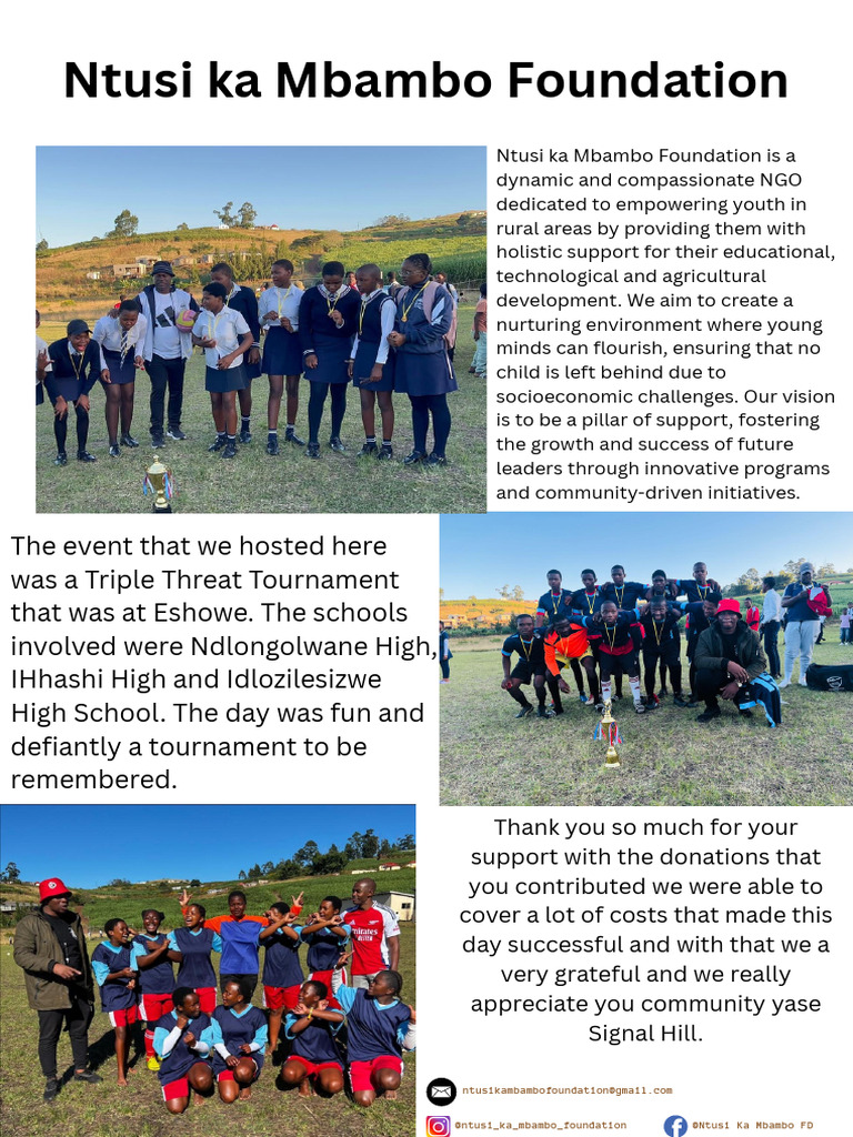Ntusi Ka Mbambo Poster For Signal | PDF