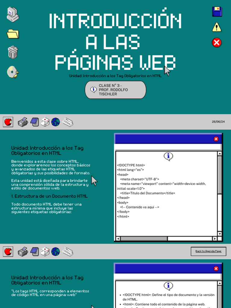 Clase #3 - Prof. Rodolfo Tischler | PDF | HTML | Hipervínculo