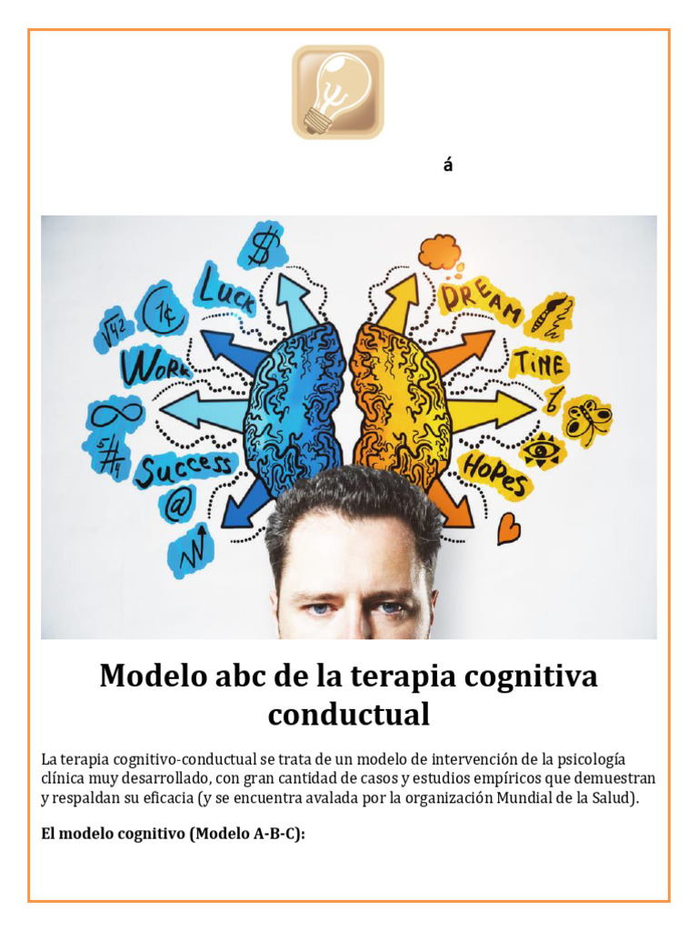 Modelo ABC | PDF | Pensamiento | Terapia de conducta cognitiva