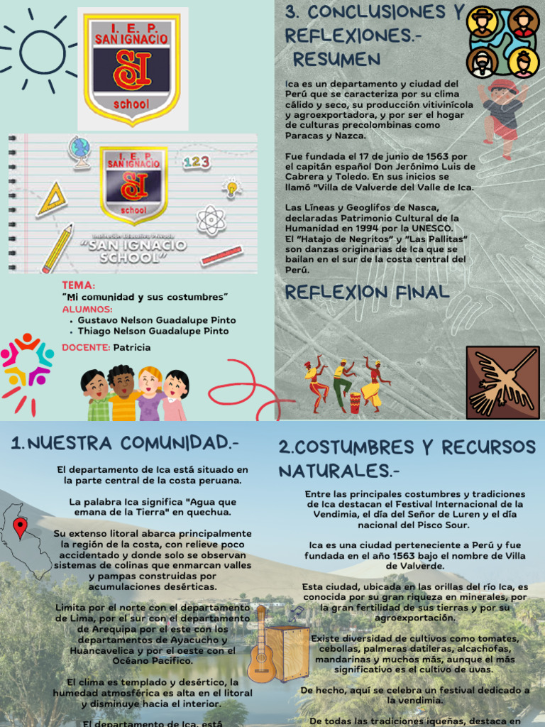 Diptico Personal Social | PDF | Ciencias de la Tierra