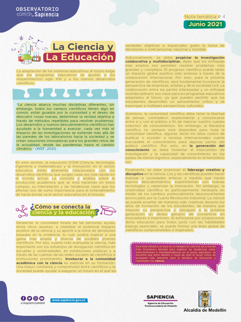 Nota Temática JUNIO 2021 (Trad) | PDF | Pensamiento | Science