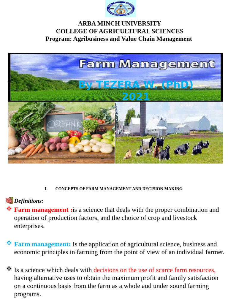 Farm Management Concepts and Practices | PDF | Depreciation | Balance Sheet