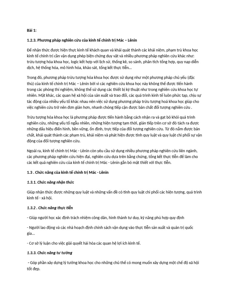 Nội Dung Kiểm Tra Tx1 | PDF