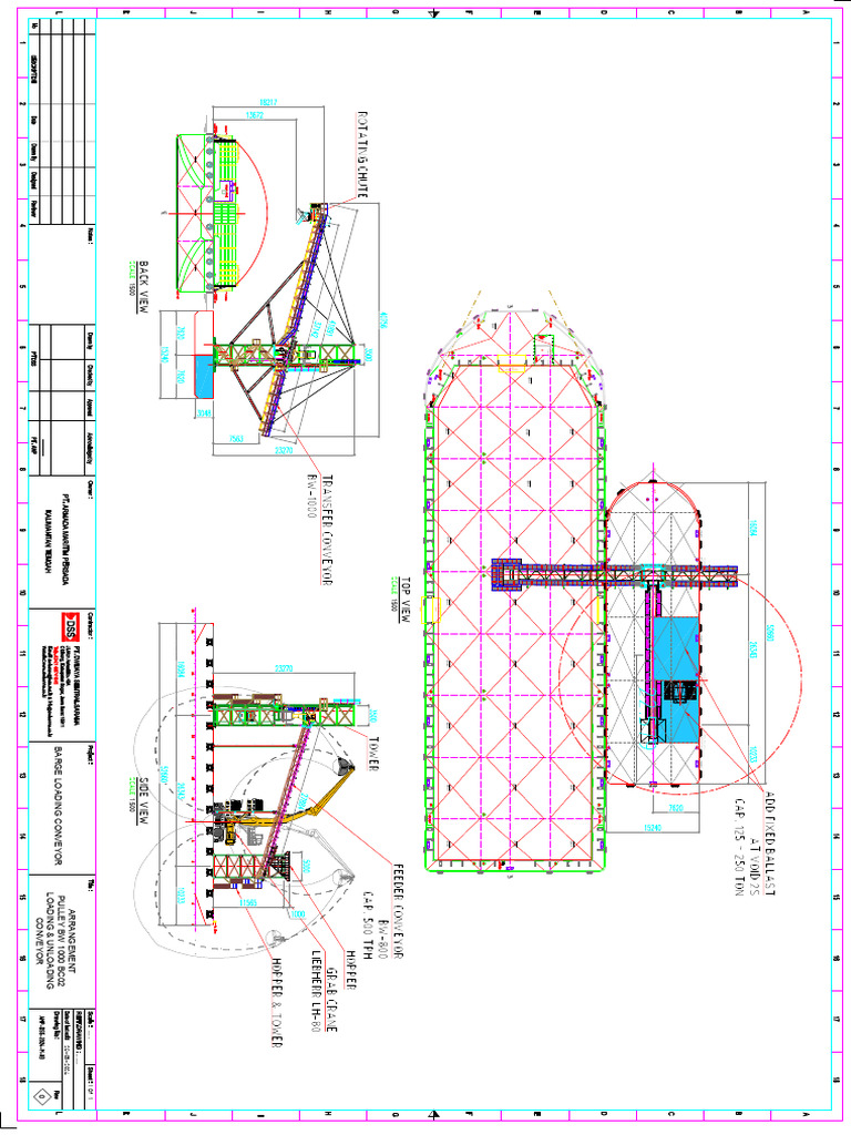 Shop Drawing Floating Barge | PDF
