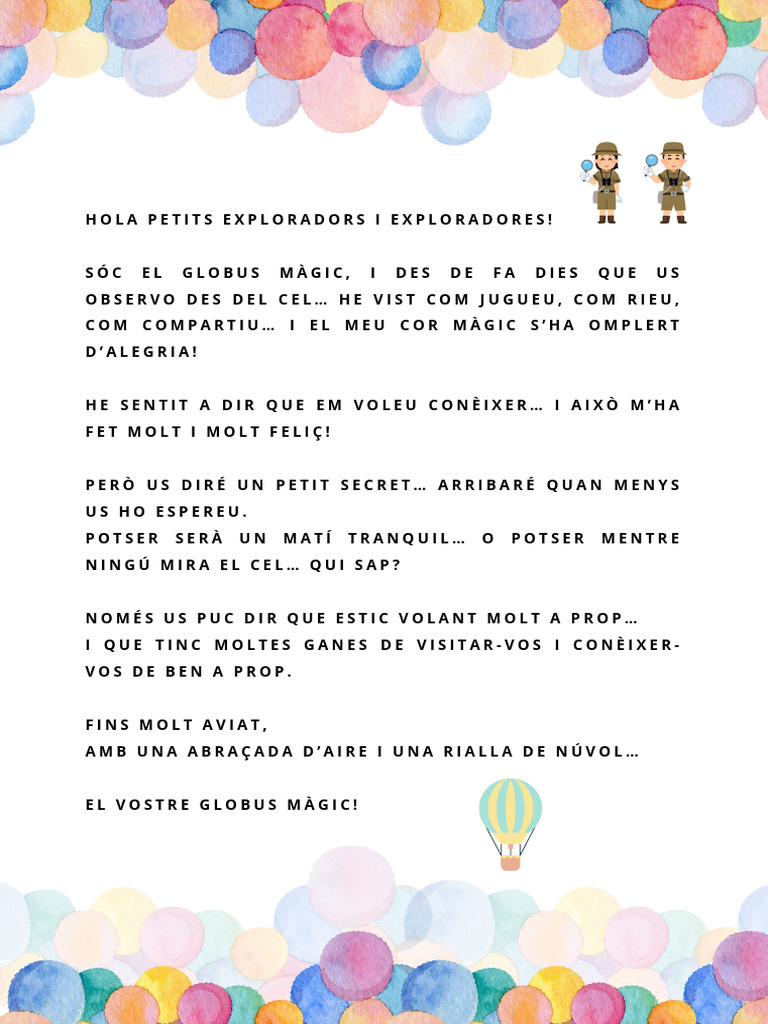 Carta Exploradors | PDF