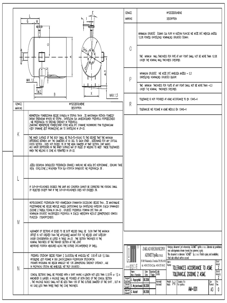 AM-001 - Standard ASME (Sheet2) | PDF