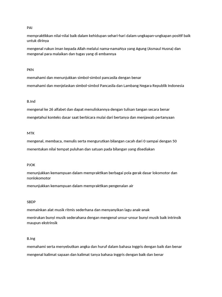 CP Rapot Kelas 1 SMT 1 | PDF