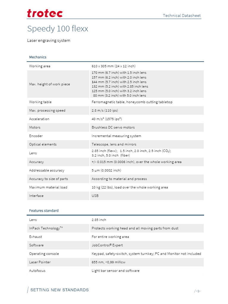 Datasheet Speedy 100X 8063 Flexx En | PDF | Electromagnetic Radiation ...