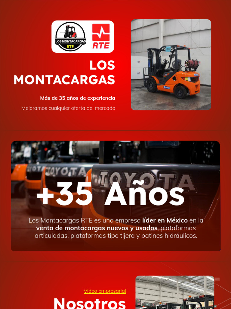 RTE Catalogo Montacargas Precios | PDF | Equipos de construcción | Máquinas