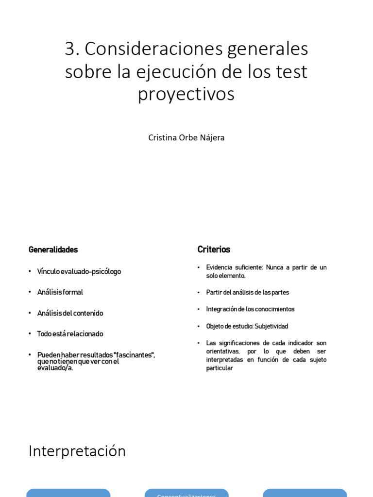 3.consideraciones Generales de Los Tests Gráficos | PDF | Psique ...