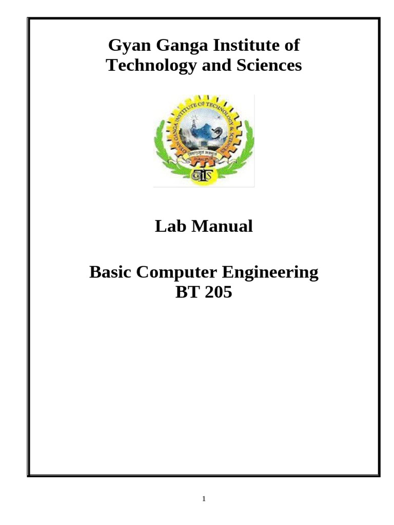 BCE BT205 Lab Manual Final | PDF | Computer File | Icon (Computing)