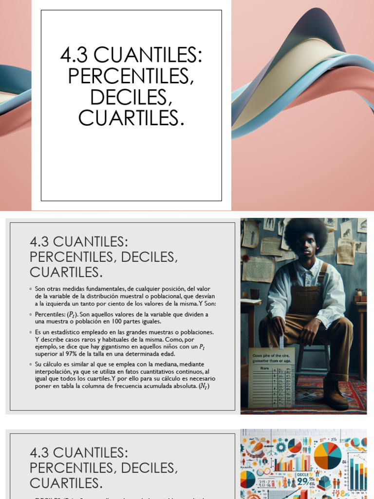 4.3 Cuantiles Percentiles, Deciles y Cuartiles | PDF