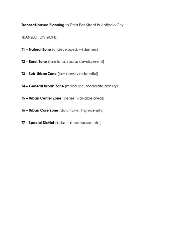 Antipolo Transect-Based Planning | PDF