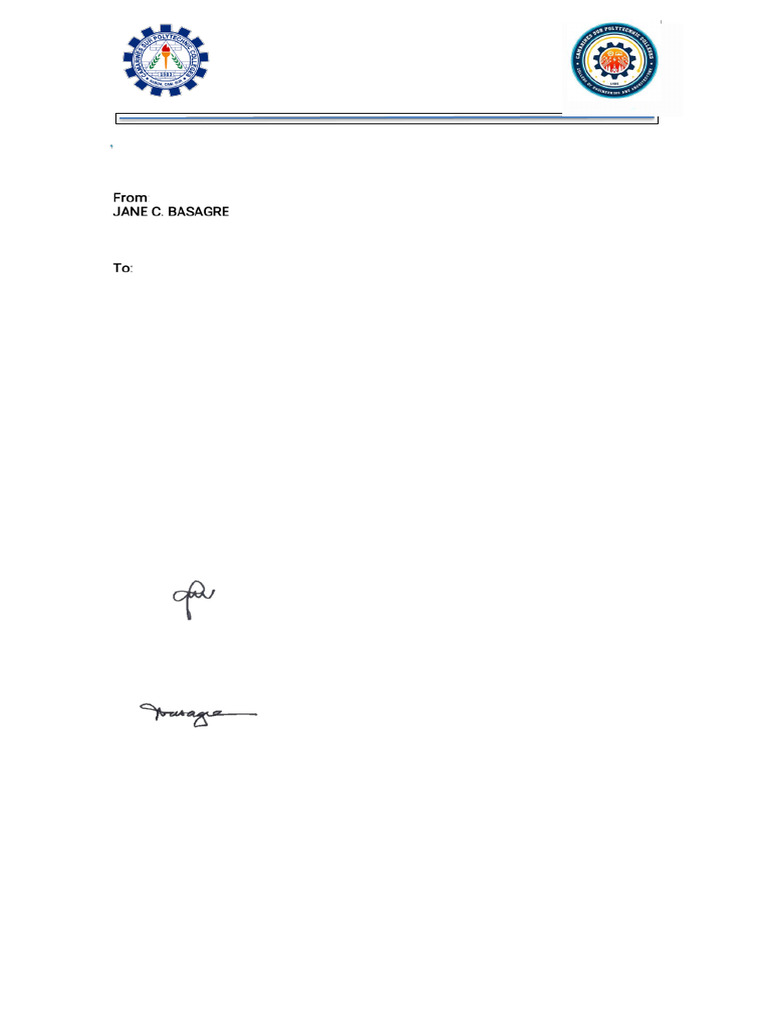 Excuse Letter Basagre JaneC. | PDF