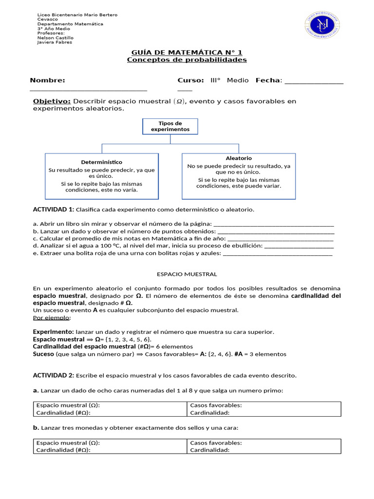 Elementos Básicos de Probabilidades | PDF | Probabilidad | Teoría de la medida