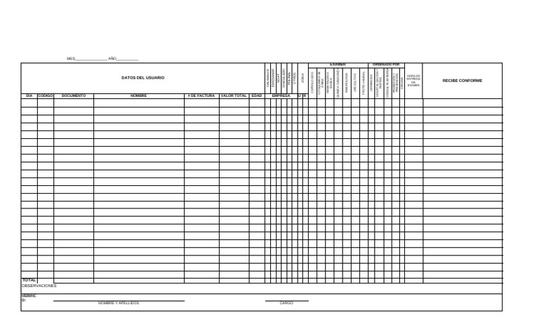 Adlb-Fo-001 Formato Registro Diario de Laboratorio Clinico Version 000 ...