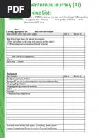 Air Assault School Packing List | PDF