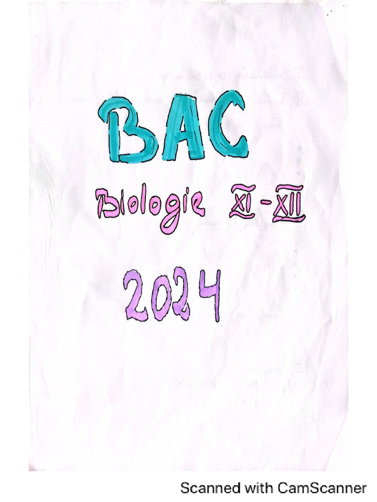 Materie Bac - Bilogie | PDF
