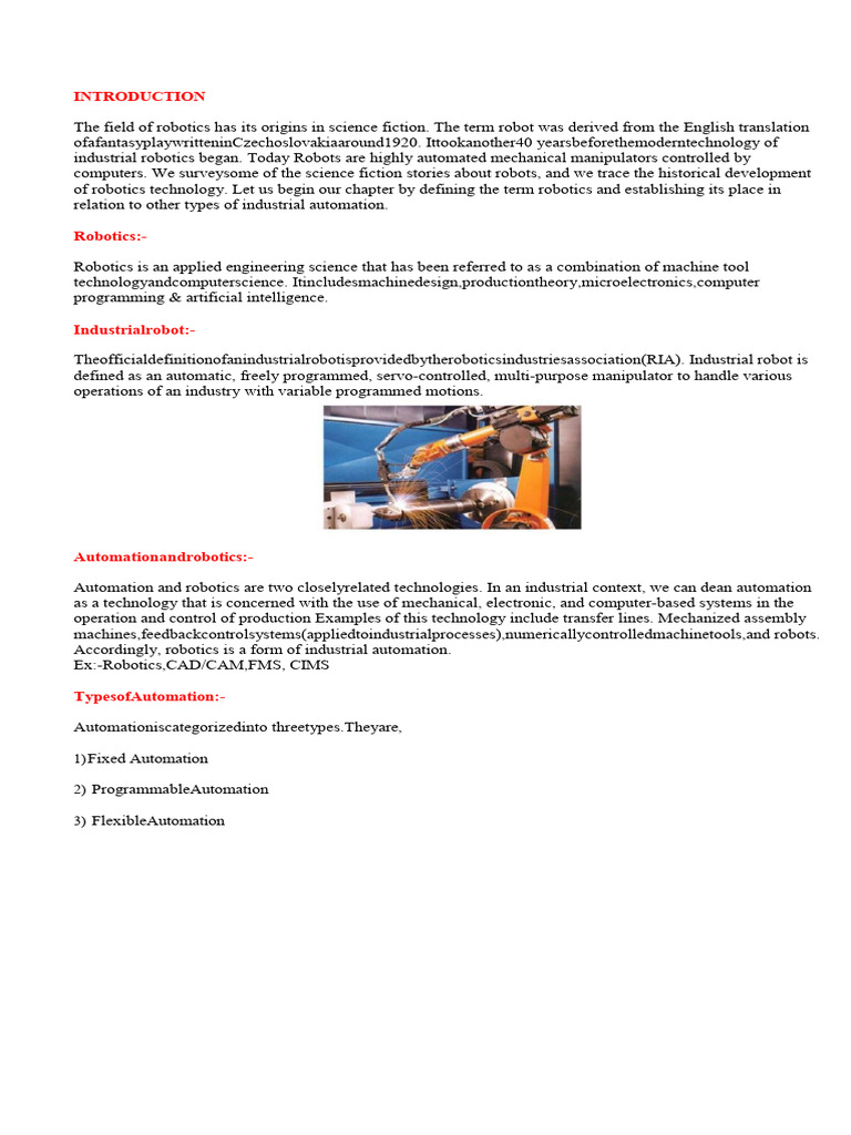 Robotics and Automations Final-Final | PDF | Electric Motor | Capacitor