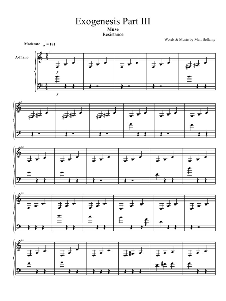 Muse Exogenesis Symphony Part 3 | PDF