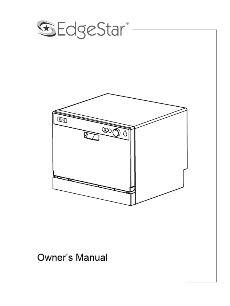 Edgestar Dishwasher Specsheet | PDF | Dishwasher | Tableware