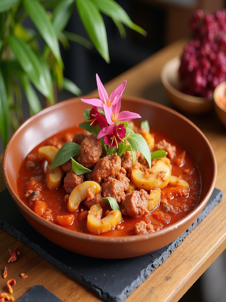 Flux Dev A Vibrant 3D Model of A Beautifully Styled Dish On A 0 | PDF