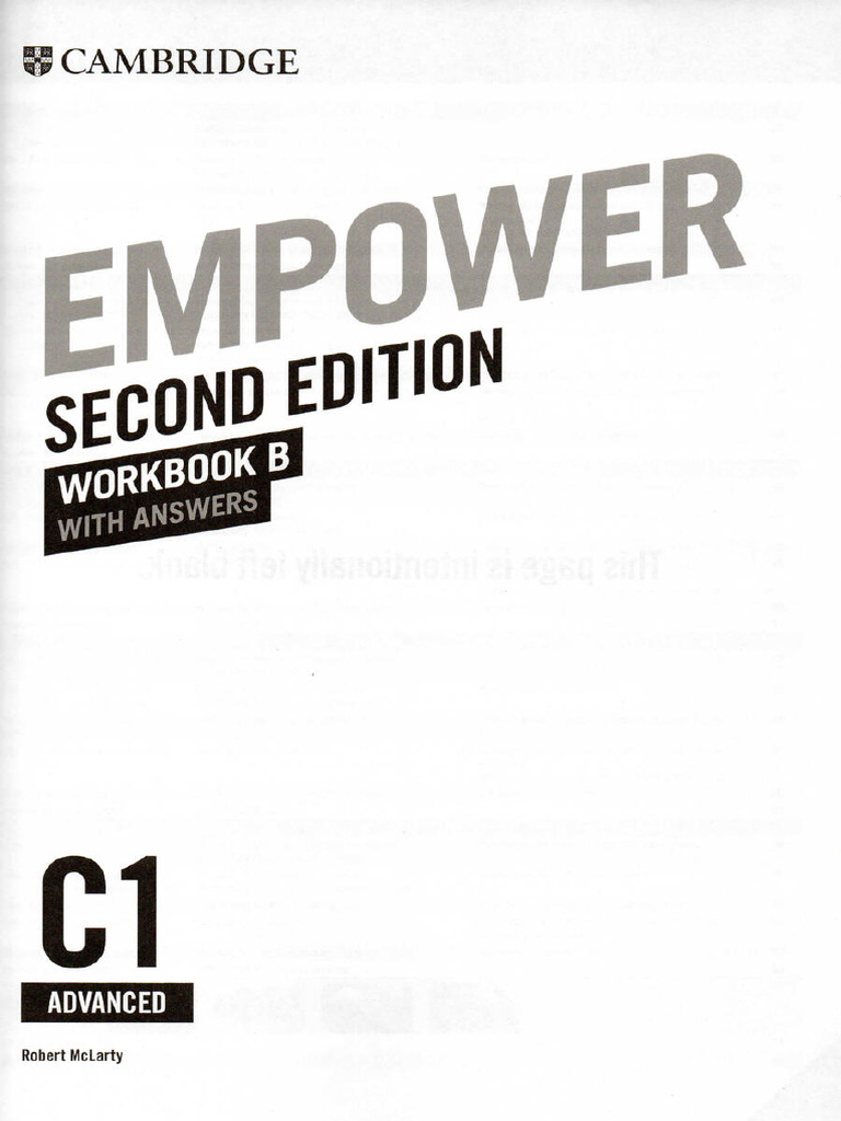 Cambridge English Empower c1 Advanced Work Book | PDF