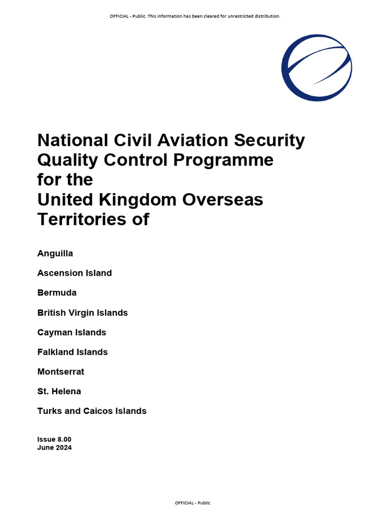 NTPRGE National Civil Aviation Security Quality Control Programme Iss8 ...