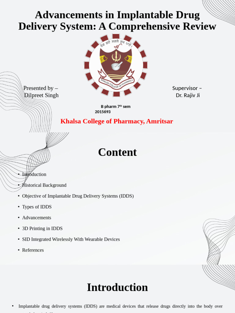 Advancements in IDDS Final | PDF | Wearable Technology | Implant (Medicine)
