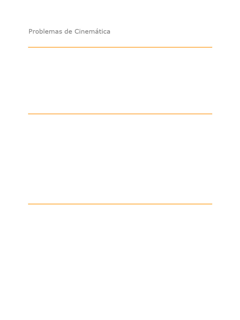 02 Ejercicios Repaso MRU y MRUA | PDF | Velocidad | Aceleración