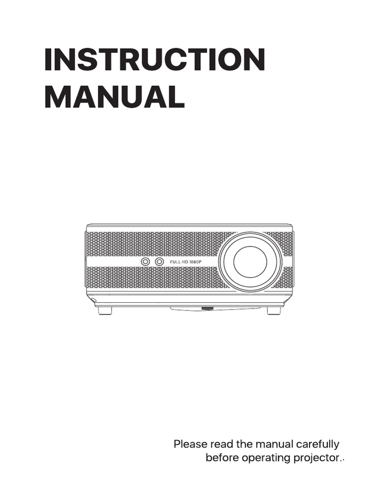 Manual de Instrução Projetor Prof | PDF
