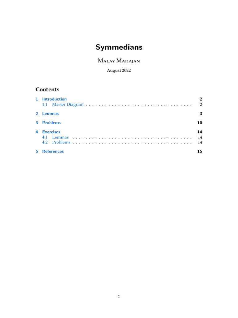 Sym Medians | PDF | Elementary Geometry | Euclidean Plane Geometry