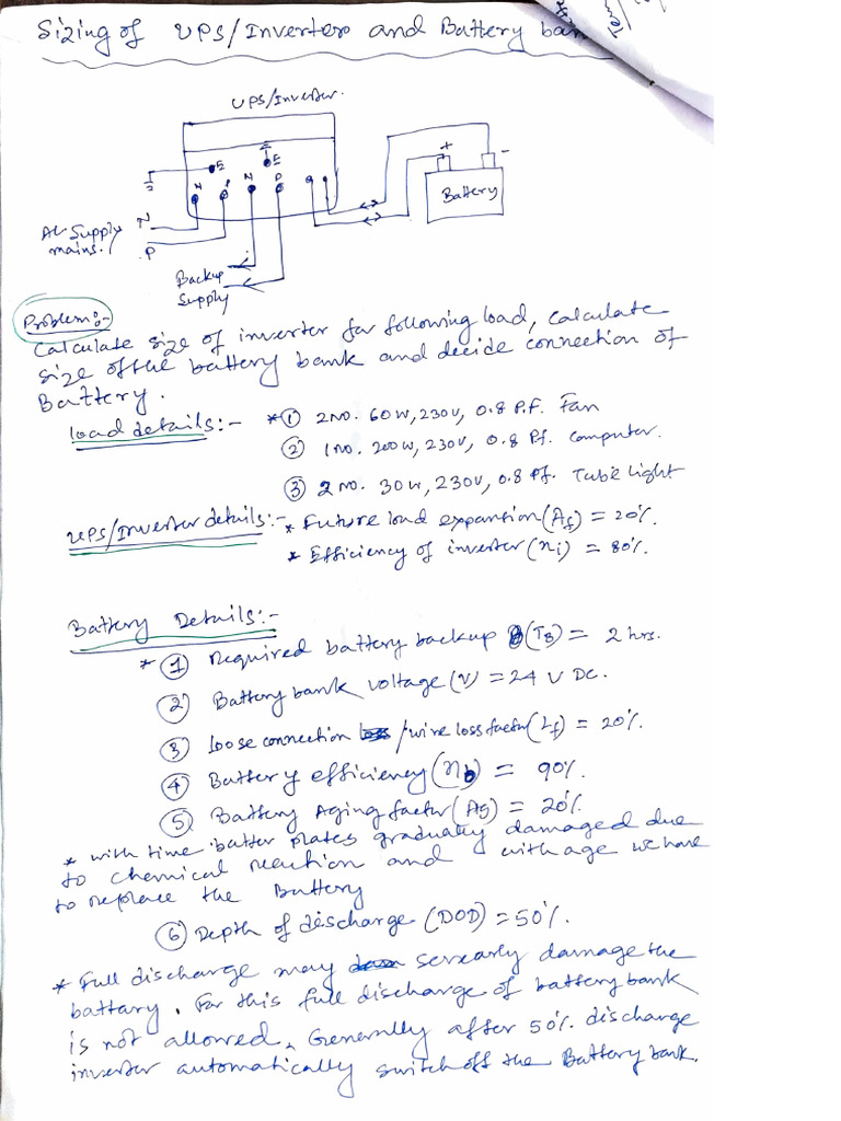 UPS Inverter, Calculation | PDF