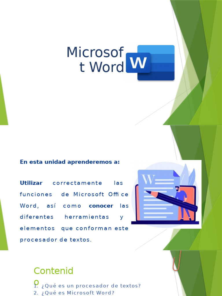 3-Uso de Word Clase 1 | PDF | Microsoft Word | Microsoft Windows