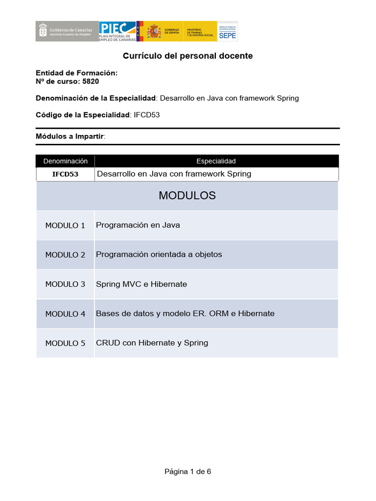 IFCD53 - Desarrollo en Java Con Framework Spring | PDF | La seguridad informática | Seguridad