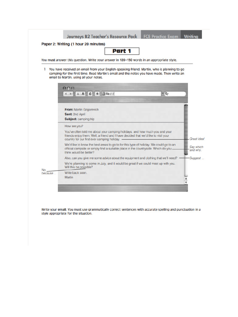 Fce Writting Prac Mock | PDF