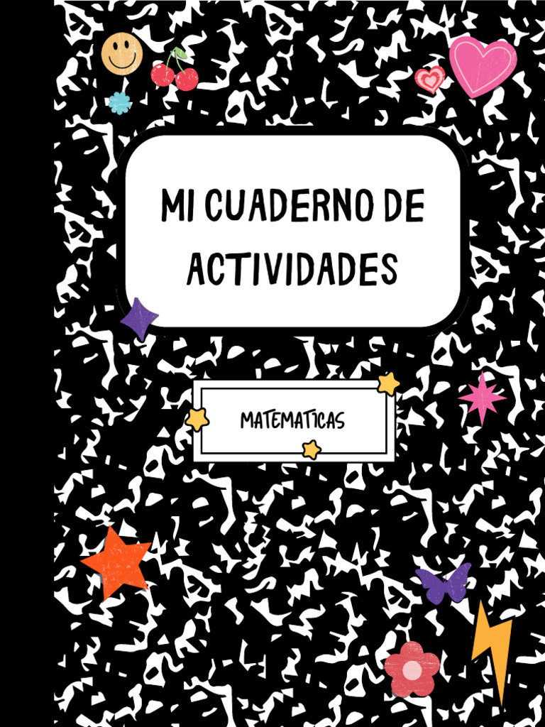 Portada Portafolio de Evidencias Estilo Cuaderno Retro Con Stickers | PDF