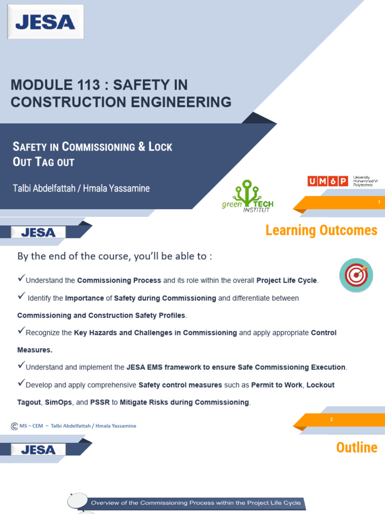Chapter 6.2 - JESA Safety in Commissioning Lock Out Tag Out | PDF ...