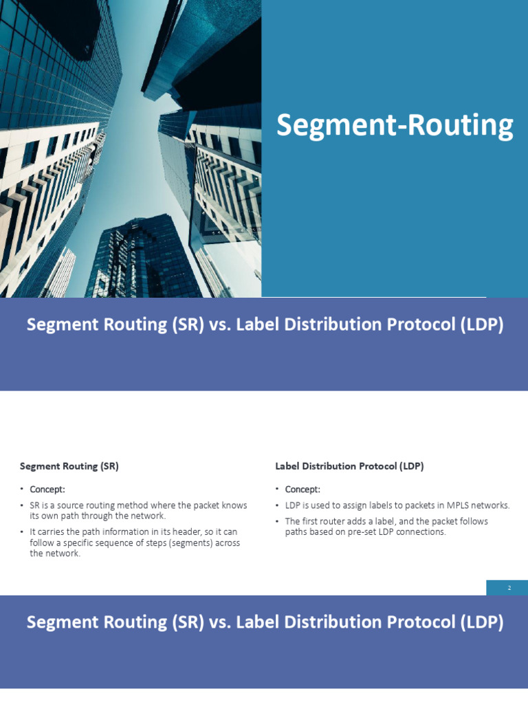 Fundamentals and Principles of Segment Routing PDF | PDF | Networking | Multiprotocol Label ...
