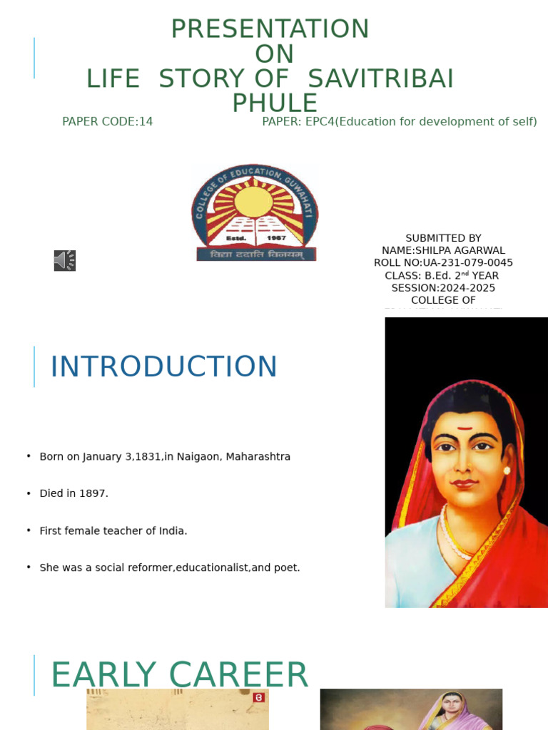 Savitribai Phule: Life and Legacy | PDF