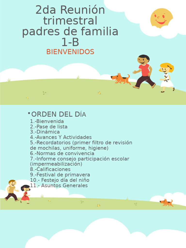 2da Reunión Padres de Familia 1B | PDF | Aprendizaje