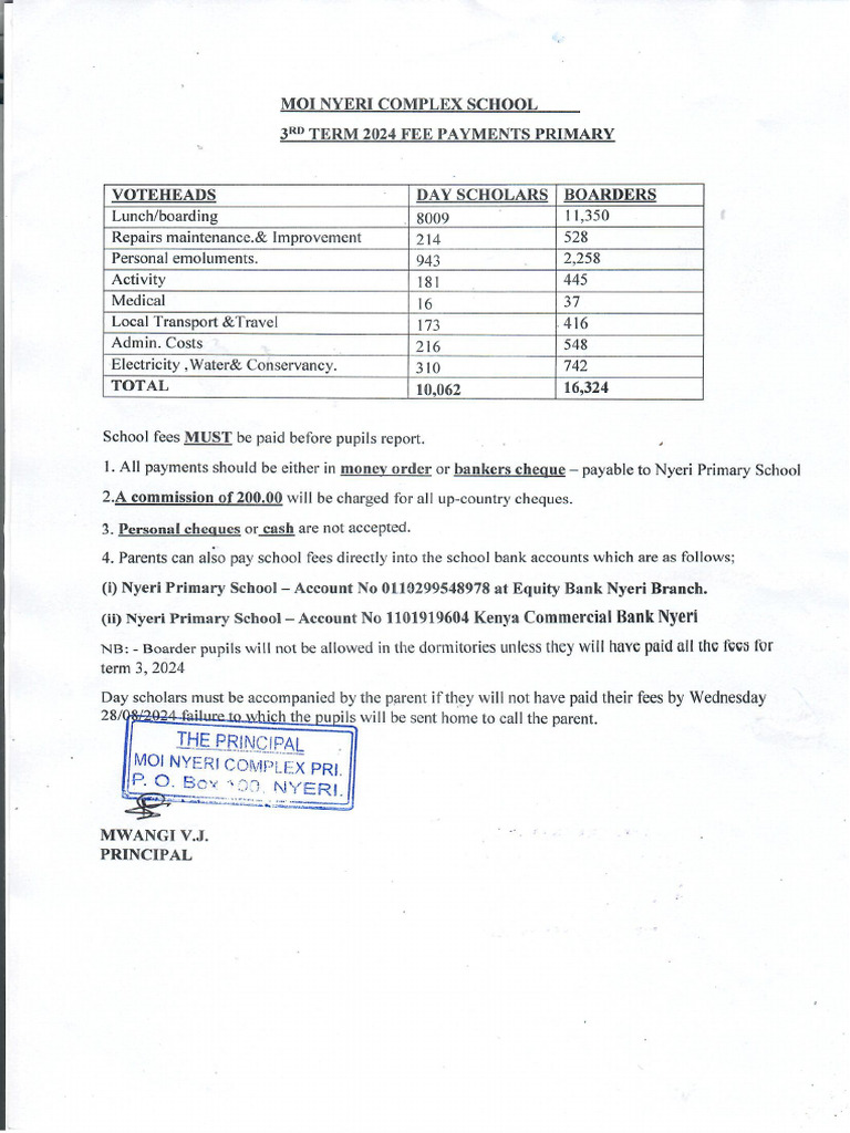 School Fees Primary | PDF