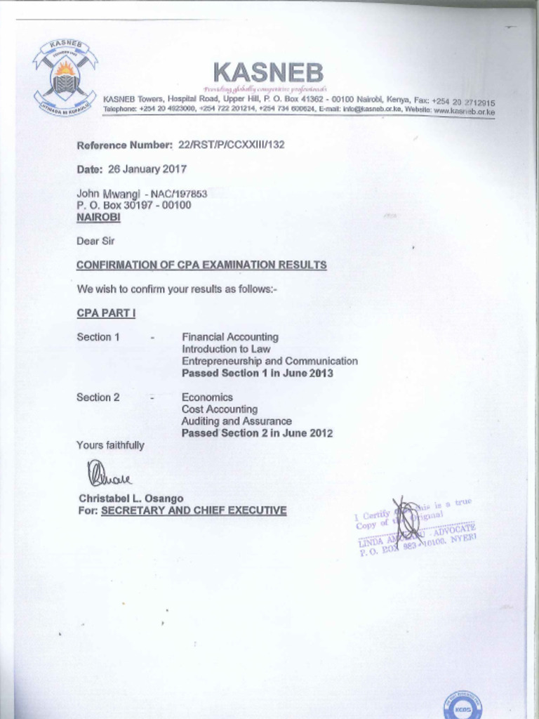 Cpa Certificate | PDF