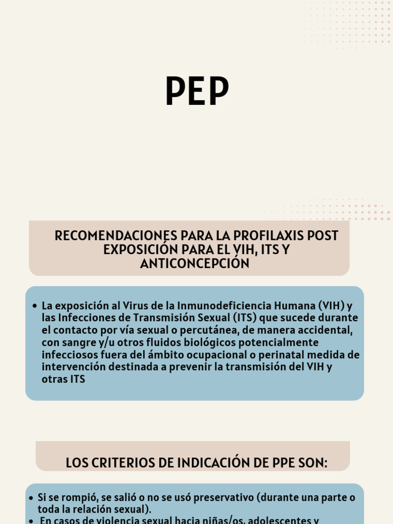 Pep PDF | PDF | VIH | Manejo del VIH / SIDA