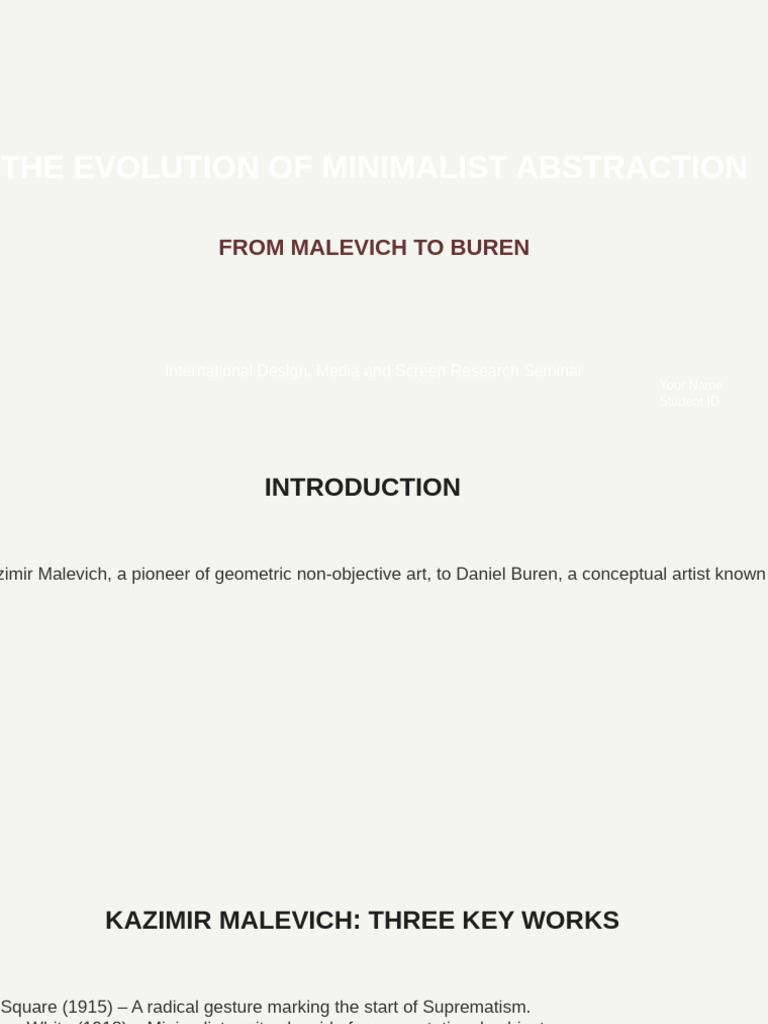 Art Gallery Style Presentation | PDF