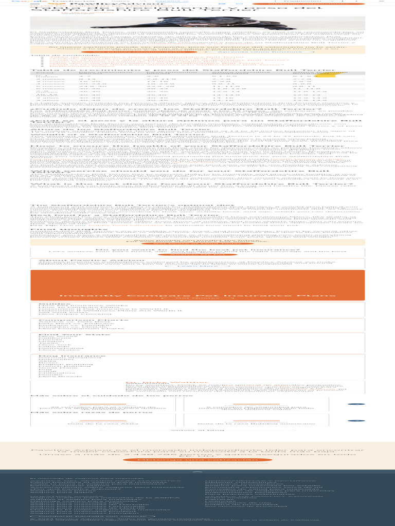 Staffordshire Bull Terrier Growth & Weight Chart Pawlicy Advisor | PDF ...
