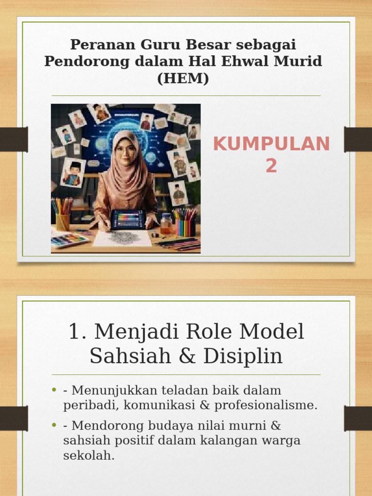 Peranan Guru Besar dalam HEM Murid | PDF