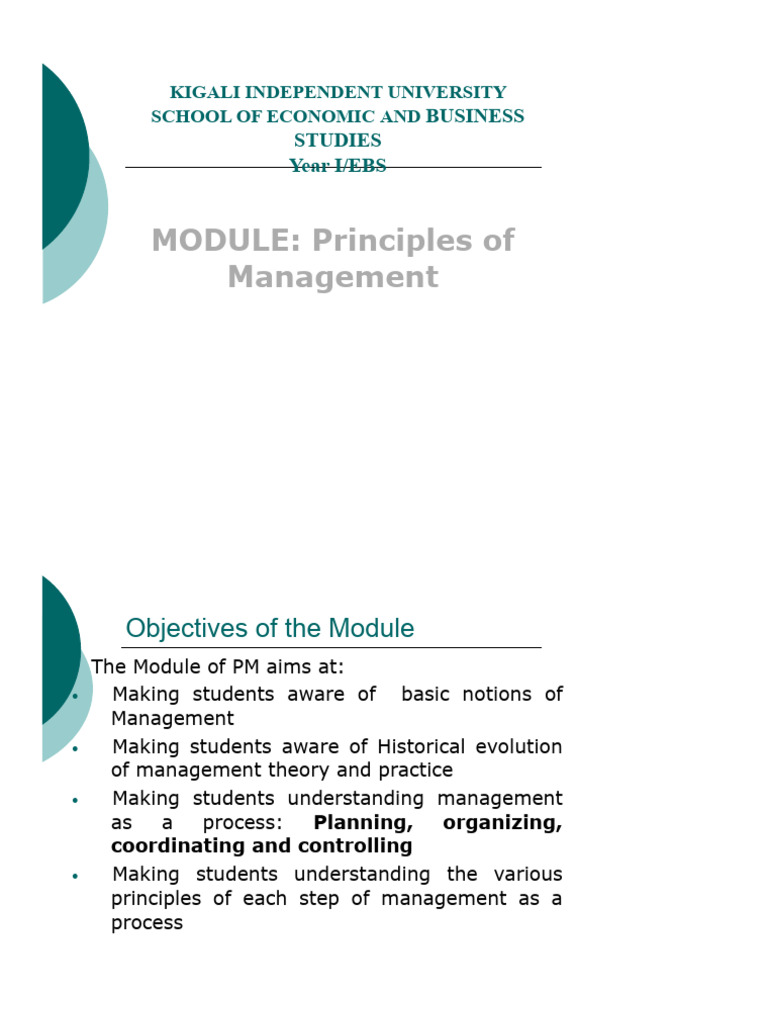002 Principles of ManagementYear 1 EBS B Evening 2025 | PDF ...