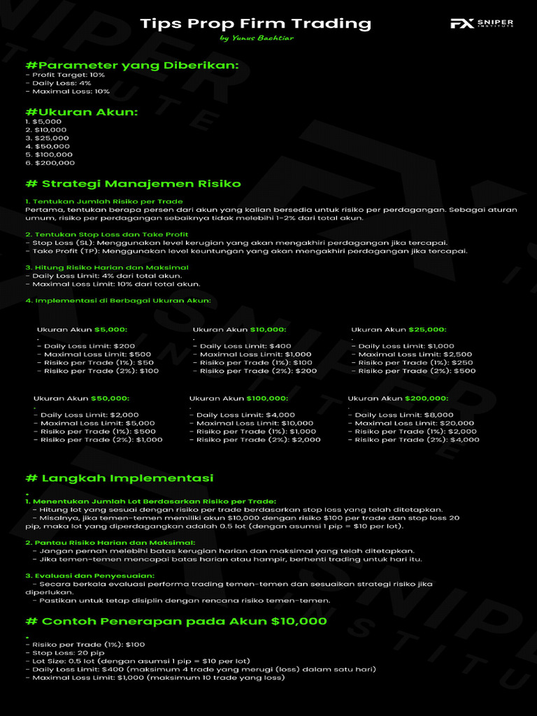 Note - Prop Firm Tips | PDF